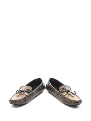 LOUIS VUITTON 2020 Gloria Line Monogram Canvas Driving Shoes