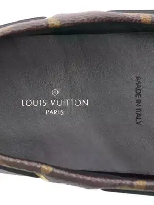 LOUIS VUITTON 2020 Gloria Line Monogram Canvas Driving Shoes