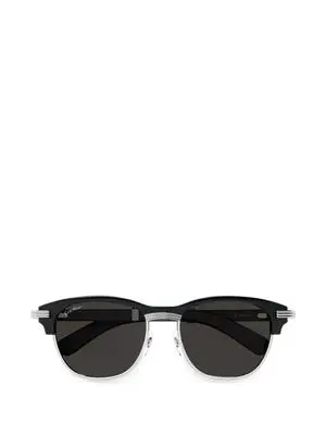 Cartier Logo-detail Sunglasses - Black