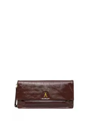 Patrizia Pepe Fly-plaque Shoulder Bag - Brown