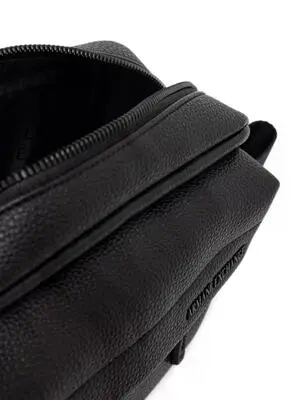 Armani Exchange Logo-plaque Pebbled Wash Bag