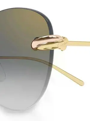 Cartier Trinity Rimless Sunglasses