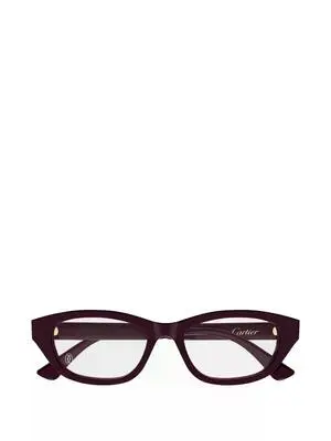 Cartier C De Cat-eye Glasses - Purple