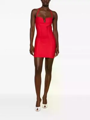 Herve Leger Holly Bandage Halterneck Mini Dress
