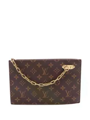 LOUIS VUITTON 2019 Monogram Chain-detail Clutch Bag