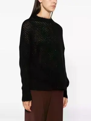 Antonelli Firenze Brembana Open-knit Crew-neck Sweater