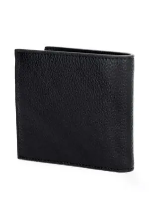 Armani Exchange Logo-embossed Pebbled-leather Wallet