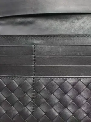 Bottega Veneta 2000s Intrecciato Leather Wallet