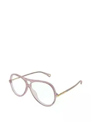 Chloé Pilot-frame Glasses - Pink