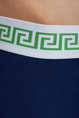 Versace Navy Boxer Briefs With Medusa Head