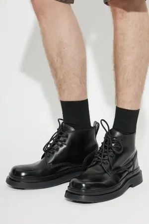 AMI Paris Leather Ankle Boots