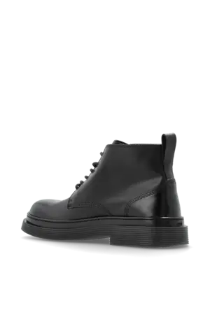 AMI Paris Leather Ankle Boots
