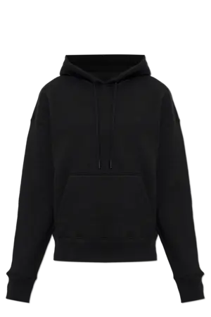 AMI Paris Cotton Hoodie - Black