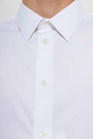 AMI Paris Cotton Shirt With Embroidered Logo