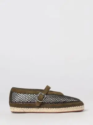 Alaïa Alaia Perforated Suede Mary Jane Espadrilles With Jute Sole - Green