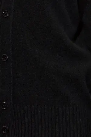 AMI Paris Cashmere Cardigan With Embroidered Logo
