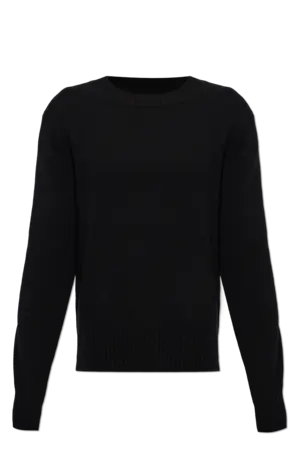 AMI Paris Cashmere Crew Neck Sweater - Black