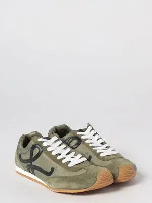 Loewe Ballet Runner 2.0 Nylon And Suede Sneakers With Applied Logo