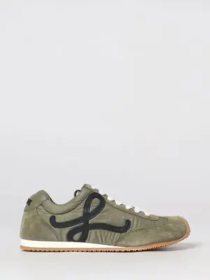 Loewe Ballet Runner 2.0 Nylon And Suede Sneakers With Applied Logo - Brown