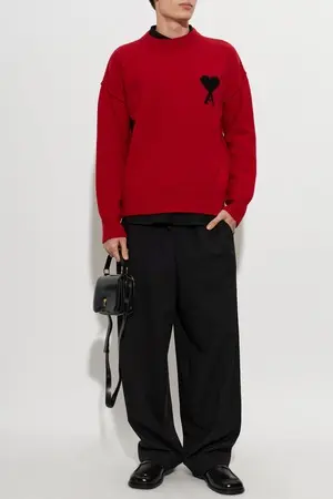 AMI Paris Wool Crew Neck Sweater