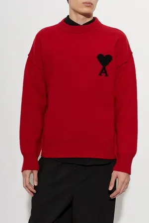 AMI Paris Wool Crew Neck Sweater