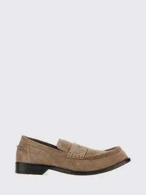 Loewe Bobine Suede Calf Leather Penny Loafers With Leather Sole - Brown