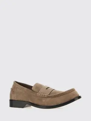 Loewe Bobine Suede Calf Leather Penny Loafers With Leather Sole - Brown
