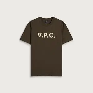 A.p.c. Vpc Logo T-shirt - Brown/ecru