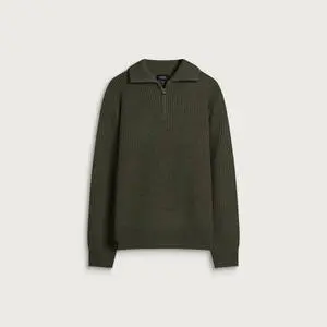 A.p.c. Daniel Quarter Zip Jumper - Khaki