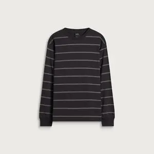 A.p.c. Hugo Stripe Long Sleeve T-shirt - Black
