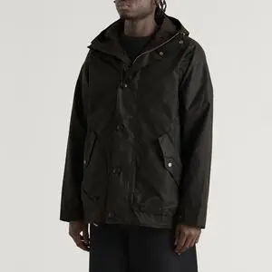 Barbour Re-engineered Keiss Wax Parka Jacket - Dark Brown