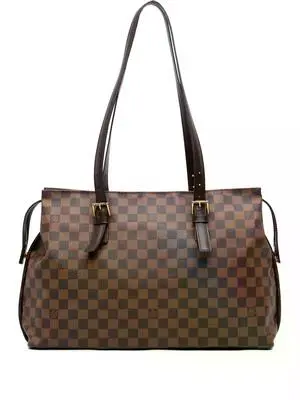 LOUIS VUITTON 1999 Damier Ebene Chelsea Shoulder Bag - Brown
