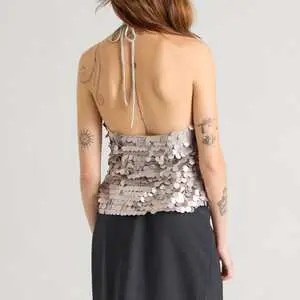 HOSBJERG Delilah Sequin Top