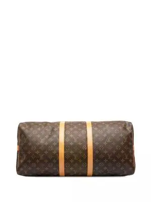 LOUIS VUITTON 1994 Monogram Keepall Bandouliere 55 Travel Bag - Brown