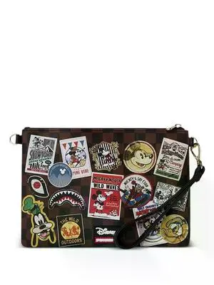 SPRAYGROUND X Mickey Mouse Global Mogul Clutch - Brown