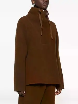 Studio Nicholson Quarter-zip Drawstring Sweatshirt