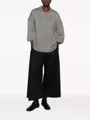 Comme Des Garçons Raw-edge Panelled Sweater