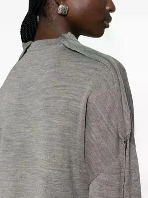 Comme Des Garçons Raw-edge Panelled Sweater