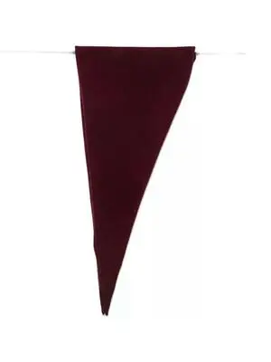 BEYOU Triangular Knitted Scarf - Red
