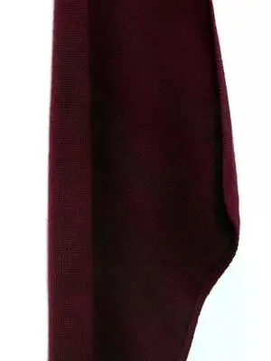 BEYOU Triangular Knitted Scarf - Red