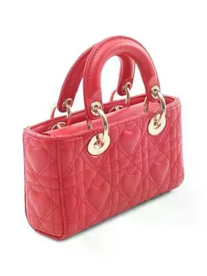 Dior 2010 Micro Lady D-joy Cannage Tote Bag