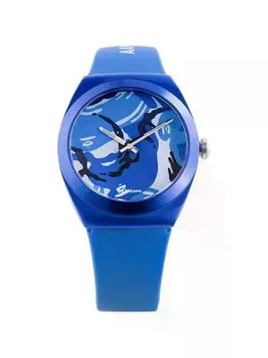 AAPE BY *A BATHING APE Xd1 Camo 34mm Watch - Blue