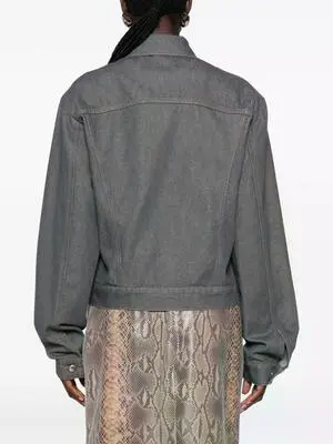 Sportmax Button-up Denim Jacket - Grey