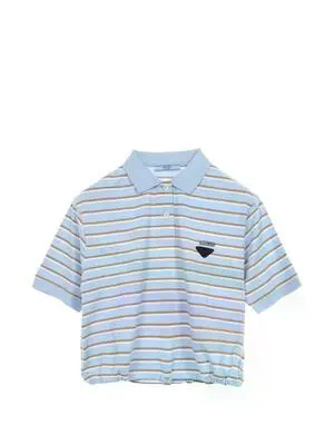 PRADA 2010s Striped Polo Shirt