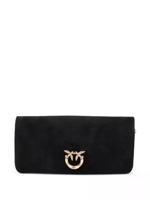 Pinko Suede Shoulder Bag - Black