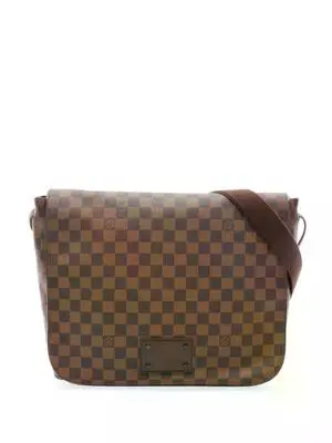 LOUIS VUITTON 2009 Gm Brooklyn Damier Ebene Shoulder Bag - Brown