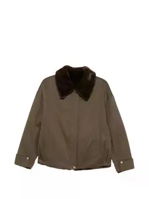 CENERE GB Zip-fastening Long-slevee Jacket - Green
