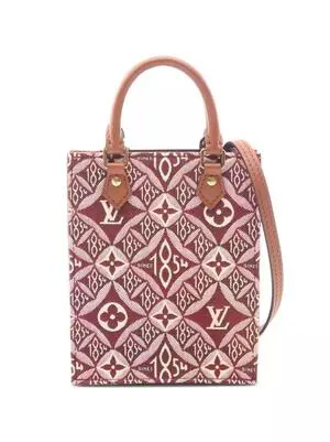 LOUIS VUITTON 2020 Petite Sac Plat Monogram Tote Bag - Red
