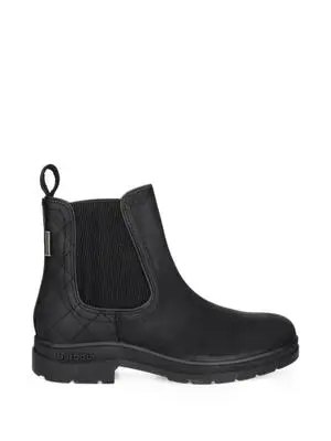 Barbour Amble Quilted-detail Chelsea Boots - Black