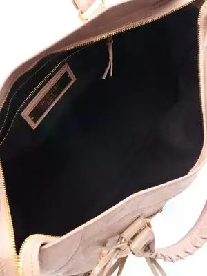 Balenciaga 2020s Medium Le City Leather Tote Bag - Pink